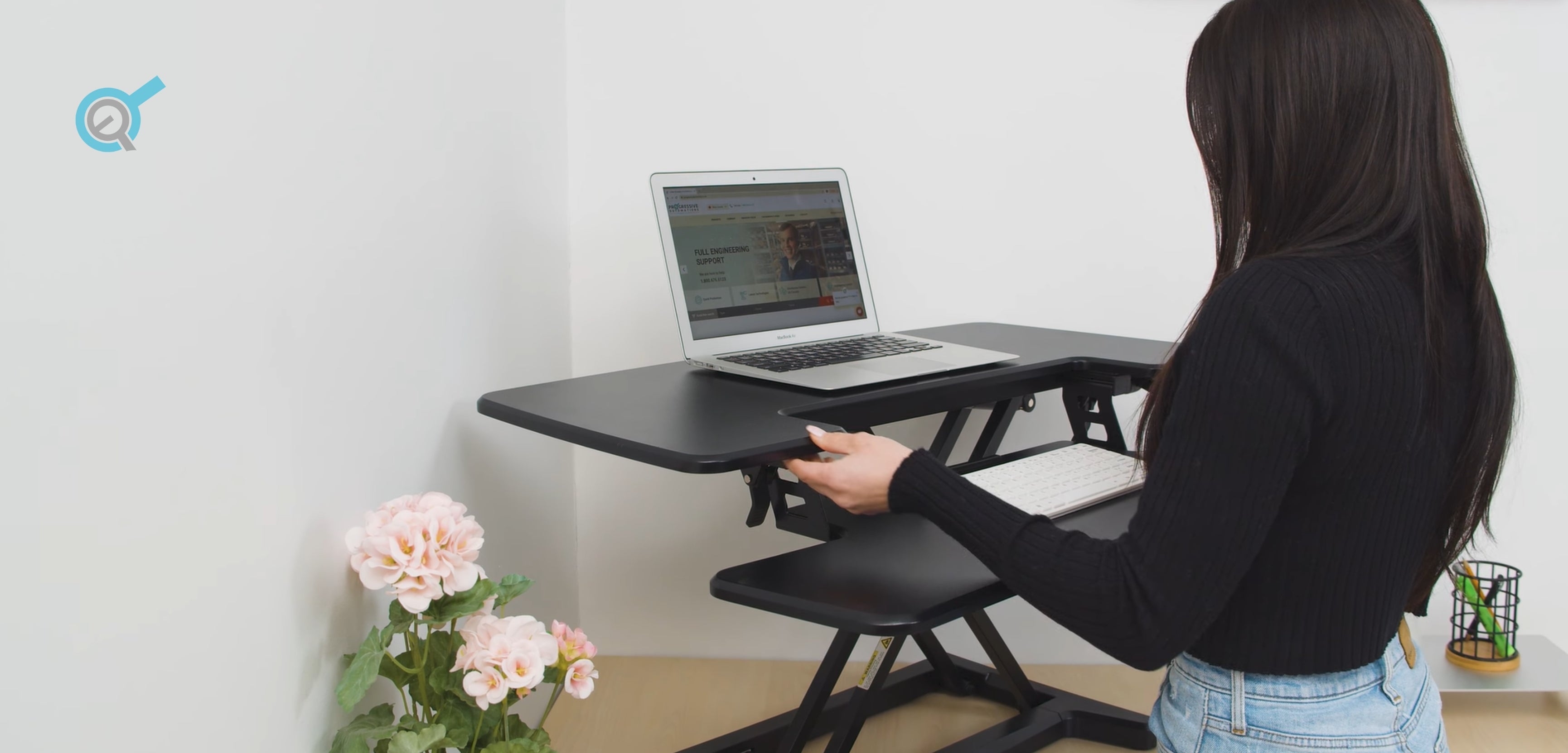 Boost Your Productivity with Standing Desk Converters | Compact Office ...