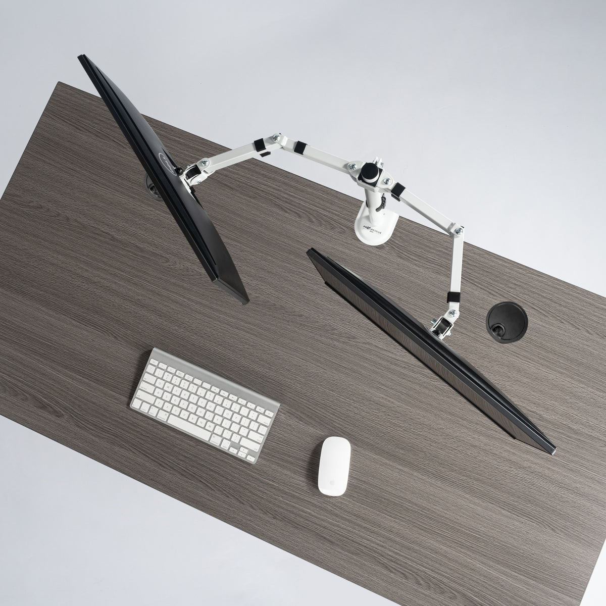 Dual Gas Spring Monitor Arm DM-04 Two Screens – Progressive Desk - Canada
