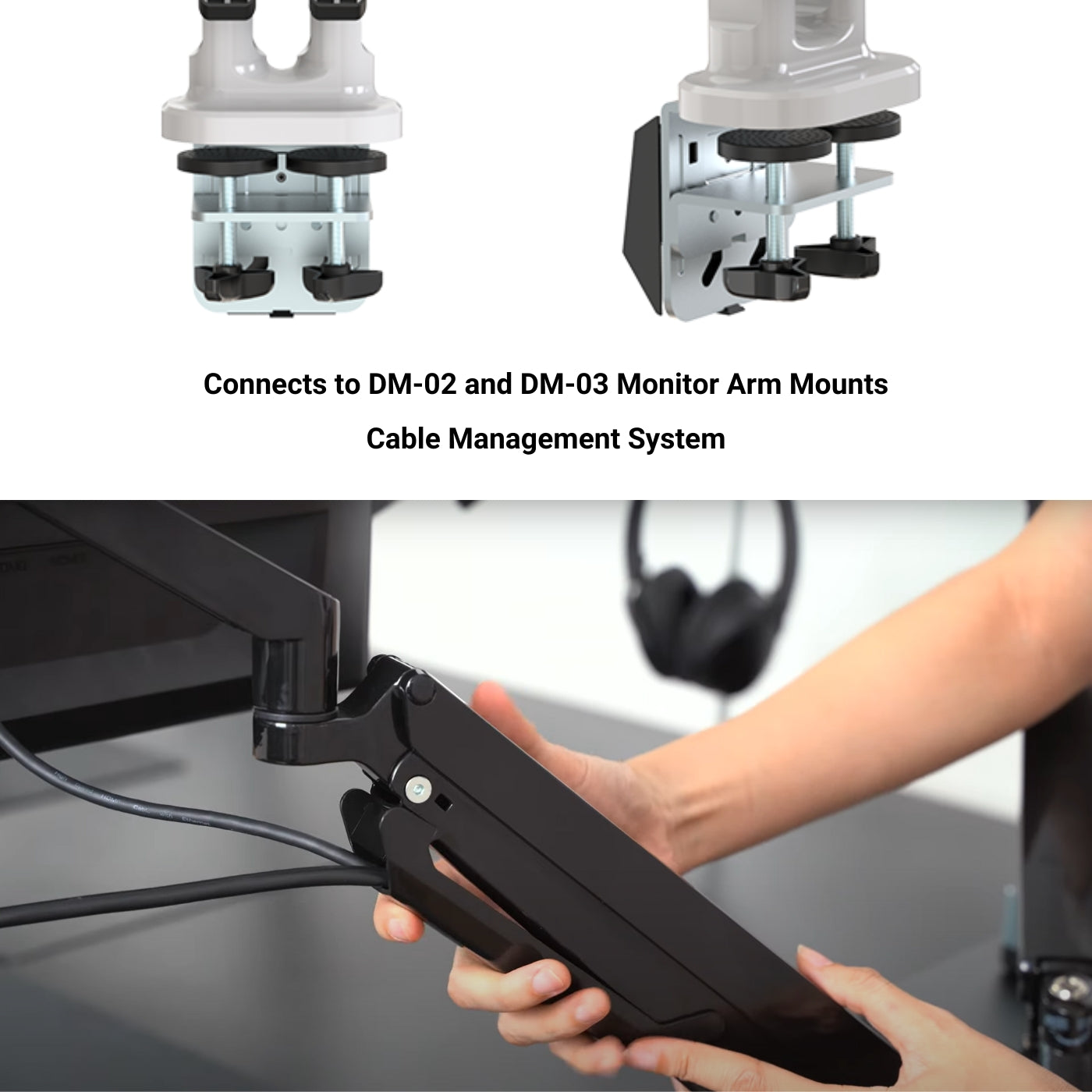 Laptop Mount Monitor Arm Attachment - Black – Progressive Desk - Canada