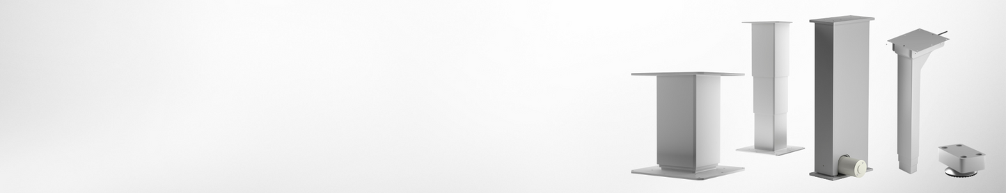 Recessed Lifting Columns for Height Adjustable Desks – Progressive Desk ...